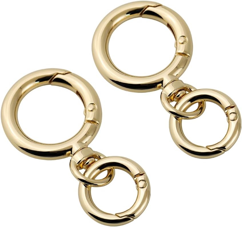 Amazon.com: 5 Set Key Chain Flat Key Rings Women Metal Swivel Clasps ...