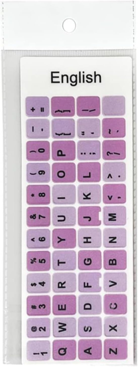 Amazon.com: Universal English Keyboard Stickers Keyboard Letters ...