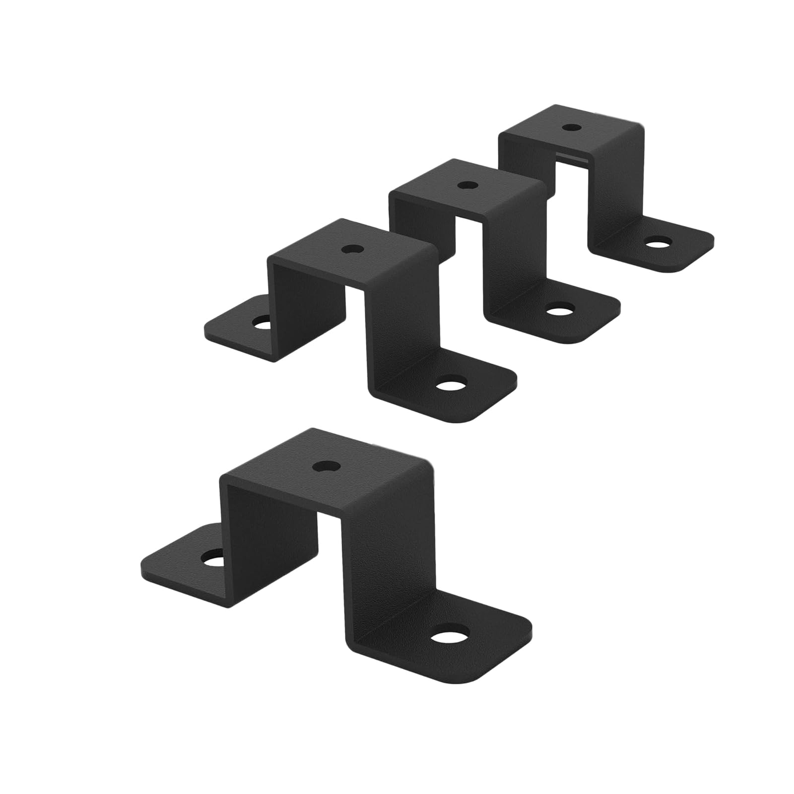 VANROUG 4 Pcs Square Pipe Clamp, U Shaped Connector Bracket, U Shaped ...