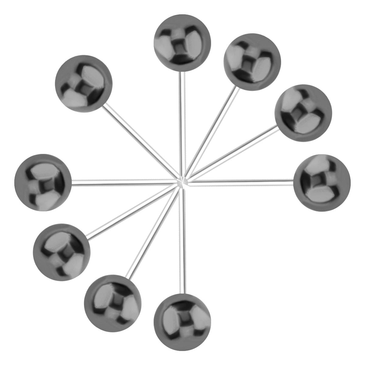 Snapklik.com : Yalis Push Pins Map Tacks 1/8-Inch Retro Metallic Color ...