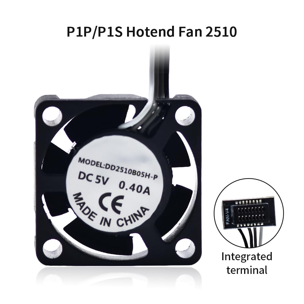 Snapklik.com : Lab P1P/P1S Hotend Cooling Fan 2510 Fan 25x25x10mm ...
