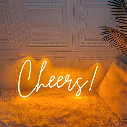 Amazon.com : Cheers Neon Sign for Home Bar, Battery or USB Powered ...