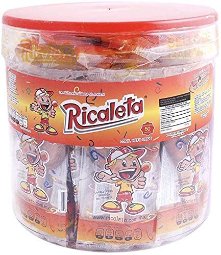 Ricaleta - Ricaleta Paleta De Caramelo Sabor Tamarindo Vitrolero - 50 ...