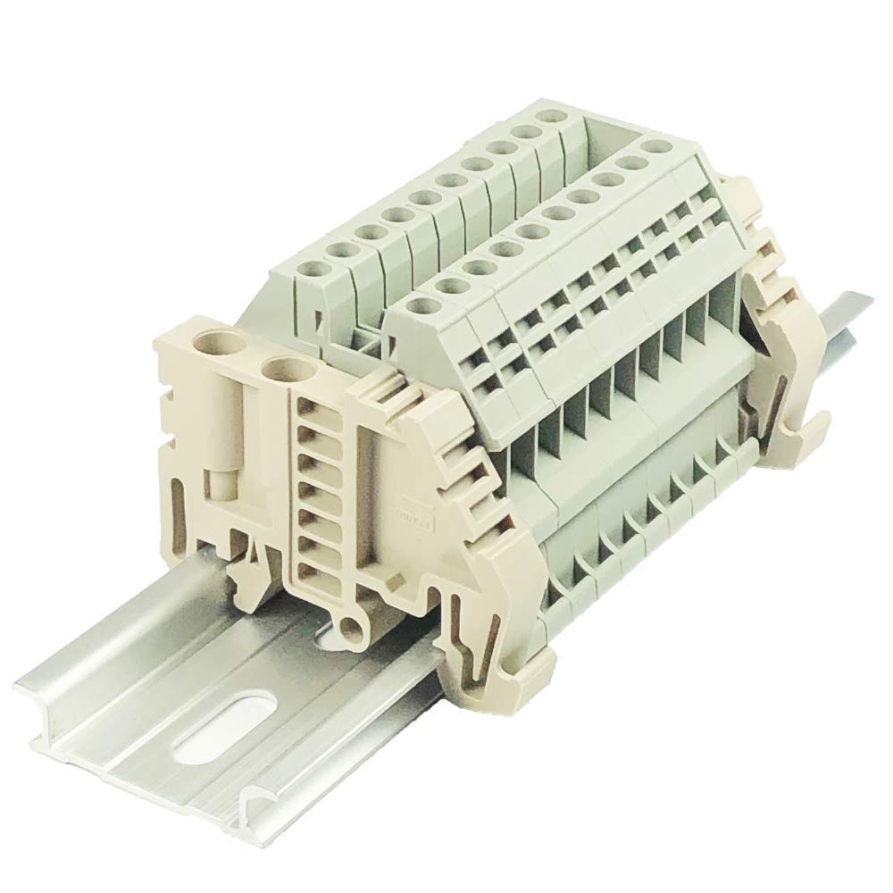Dinkle Assembly DK2.5N-S13109 10 Gang Box Connector DIN Rail Terminal ...