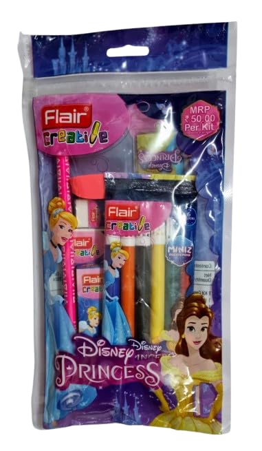 Flair Creative Princess Stationery Art Kit Pack of 2| Includes Wooden ...