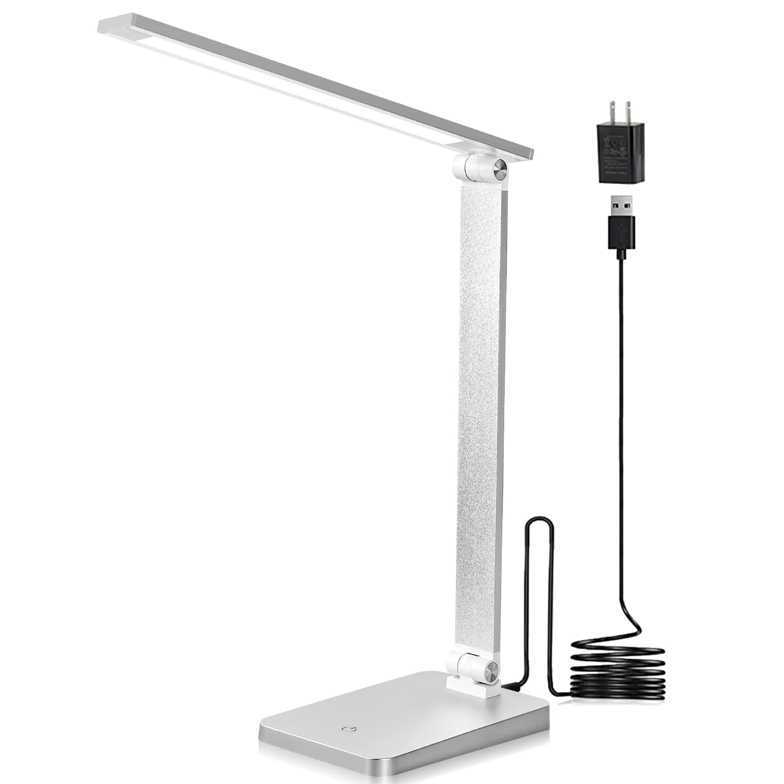 LED Desk Lamp for Home Office, 3 Levels Dimmable Desk Light with USB ...