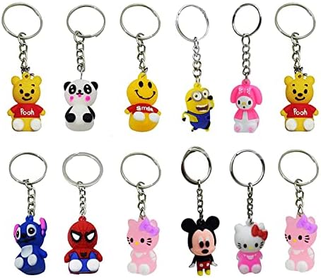 Crackles Cartoon Character Keychains for Kids Plastic Keychains with ...