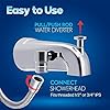 Tub Spout with Diverter & Integrated Shower Hose Connection, Chrome ...