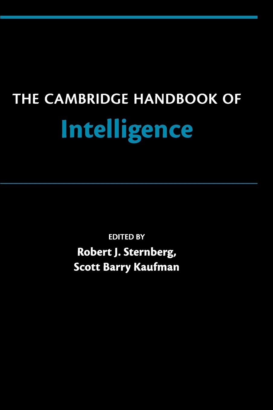 Amazon.com: The Cambridge Handbook of Intelligence (Cambridge Handbooks ...
