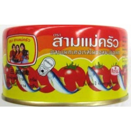 Amazon.com: 3 Lady Cooks Mackerel in Tomato Sauce 190g : Grocery ...