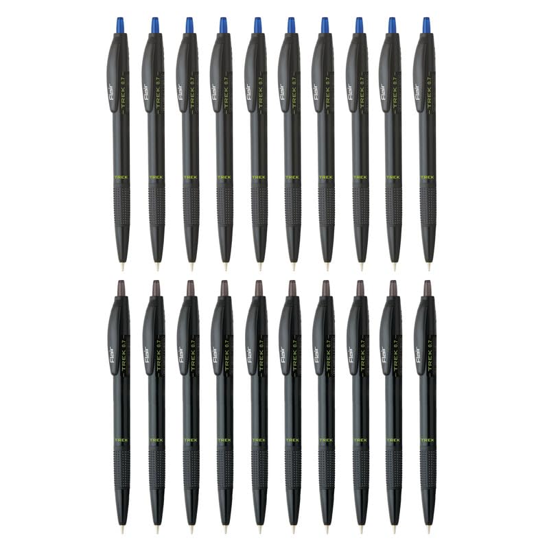 FLAIR Trek Retractable Mechanism 0.7mm Ball Pen with Extra Large Ink ...