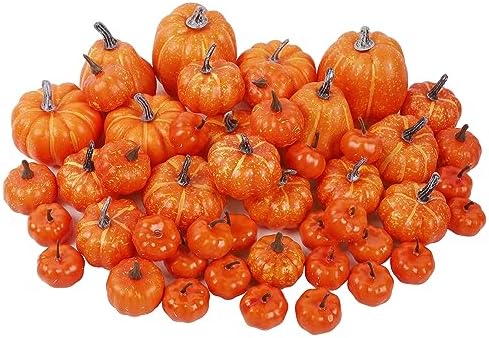 Amazon.com: Artmag Artificial Pumpkins Bulk 12Pcs Assorted Sizes ...