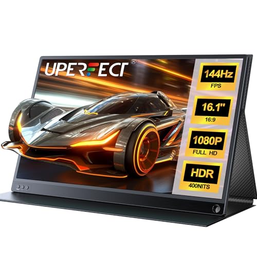 UPERFECT Portable Monitor 144Hz 16.1" 1080P Portable Gaming Monitor for ...