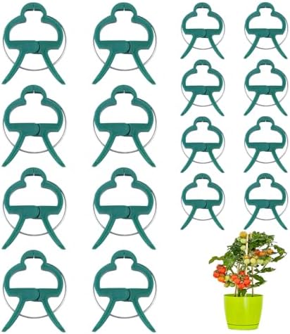 lvzhen Garden Plant Clips | 2 Sizes Green Adjustable Plant Support ...