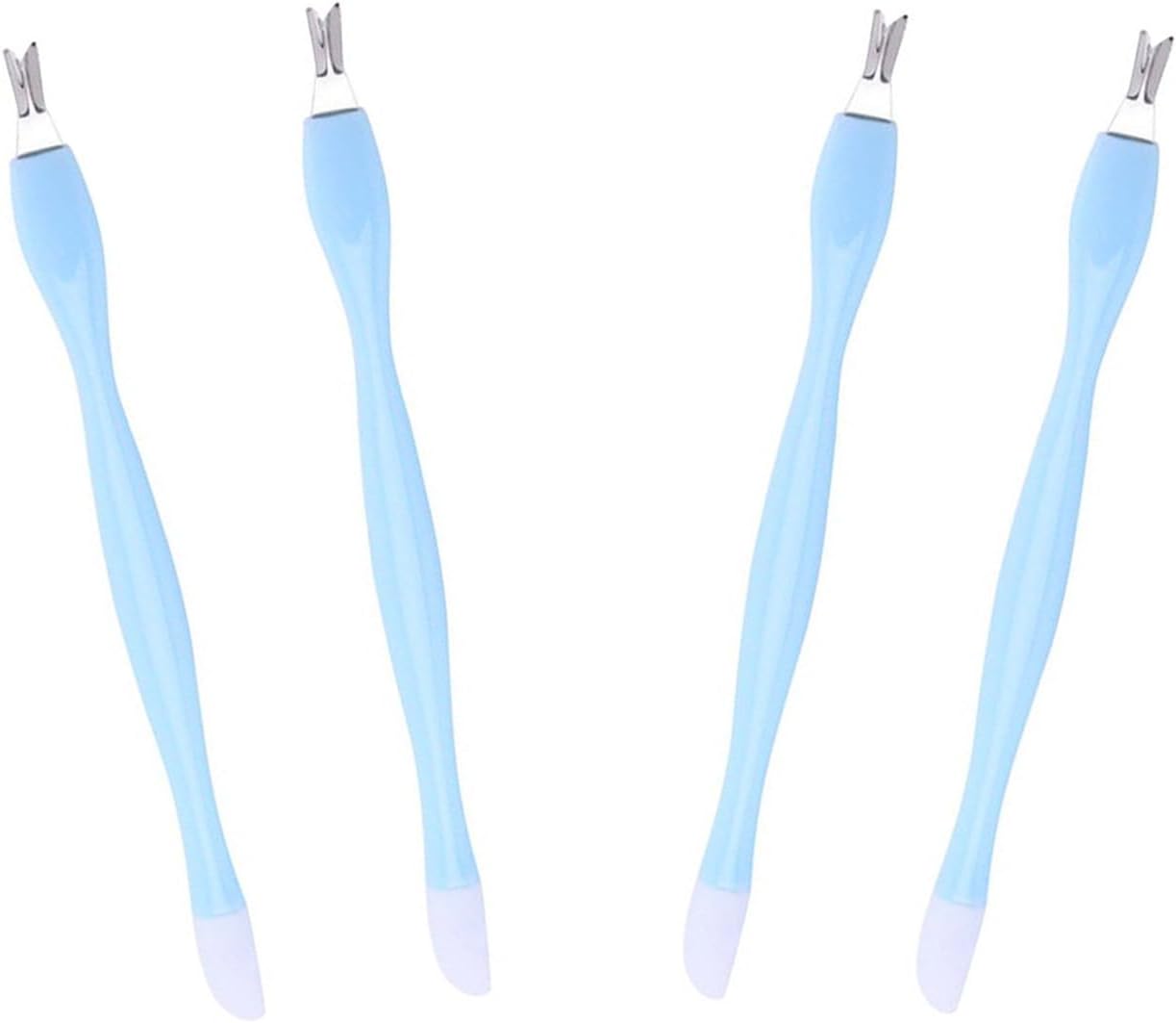 Amazon.com : 4 Pcs Cuticle Trimmer Pusher Remover, Rubber Tip Gentle on ...