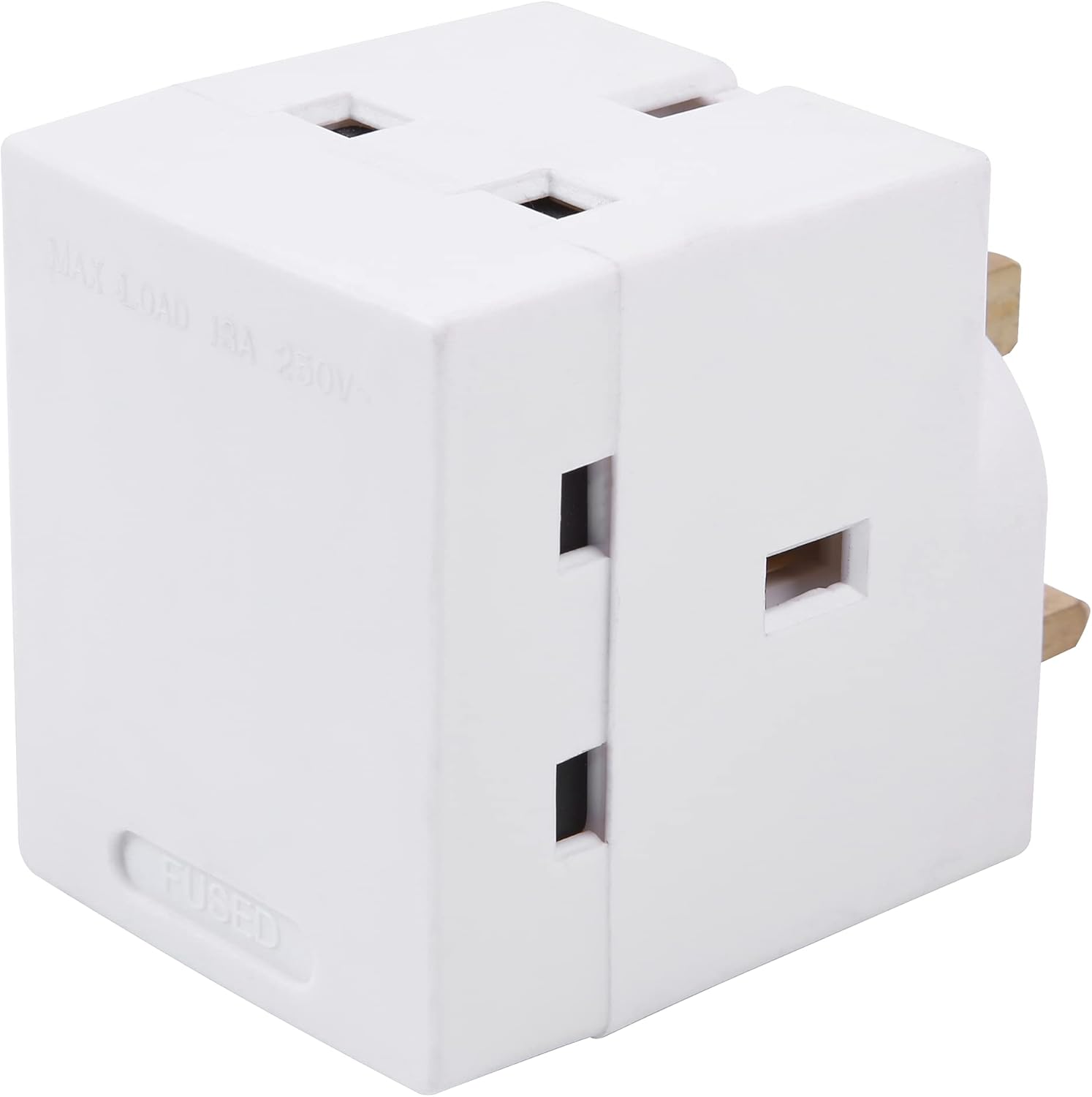 PRO-ELEC SL675 3 Way 13Amp Socket Adapter - 3 Plug Sockets, White ...