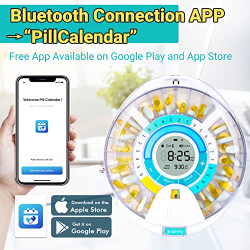 Smart Automatic Pill Dispenser - Bluetooth Automatic Pill Dispenser, 28 ...