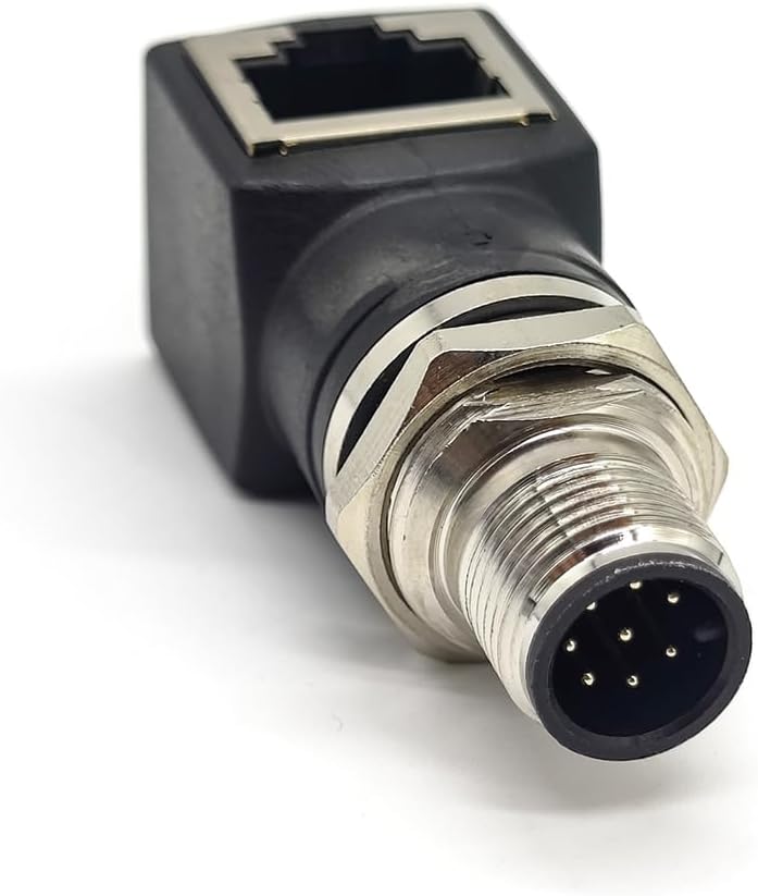 ELECBEE RJ45 to M12 Bulkhead Adapter 8 Pin A Code Waterproof M12 Male to RJ45 Socket : Amazon.ca ...