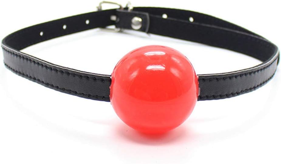 CANAREA Knebel Mund mit Ball Gag Silikon Mundknebel sex sm Leder Erotik Harness Geschirr Bondage ...