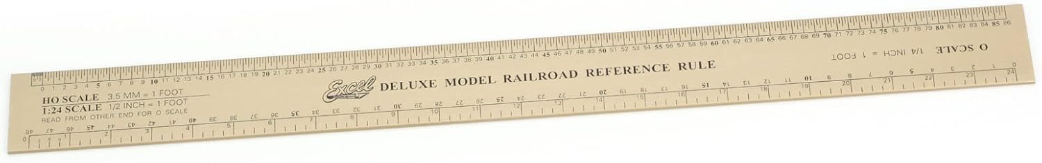 Amazon.com: Excel Deluxe Model Railroad Reference ruler : Arts, Crafts ...