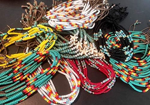 Amazon.com: Beaded Anklet for Women, Unique Boho Bohemian Hippie Native ...