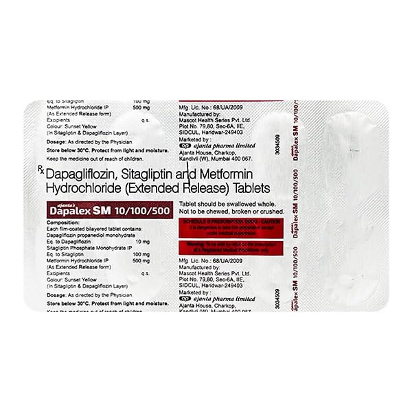 Dapalex Sm 10/100/500 - Strip of 10 Tablets : Amazon.in: Health ...