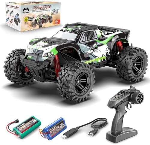 AMORIL 1/10 RTR Brushless Fast RC Car for Adults, Max 50mph Hobby Electric Off-Road Monster ...