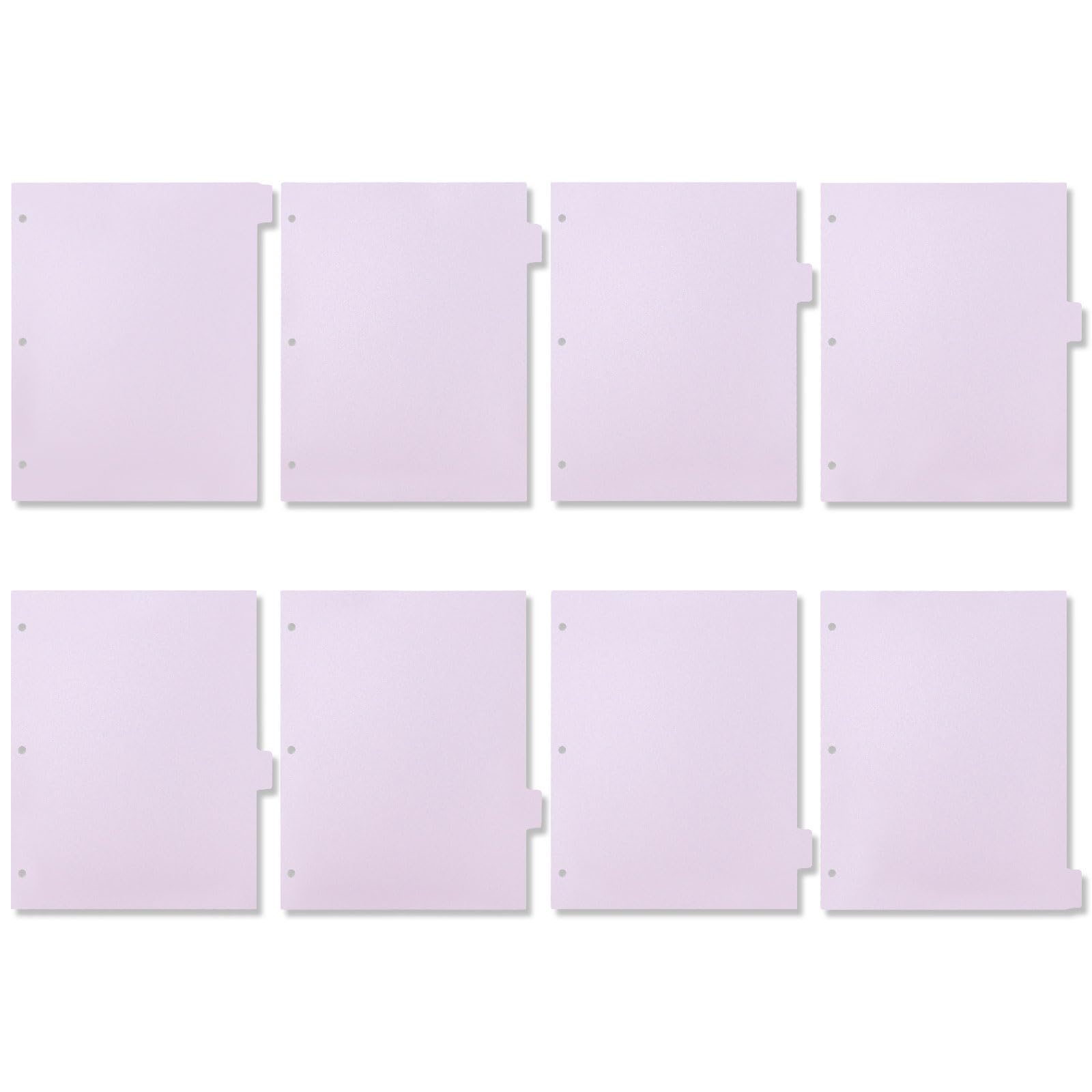 Snapklik.com : Koqye Dividers For 3 Ring Binder, 1/8 Cut Tabs, Lilac ...