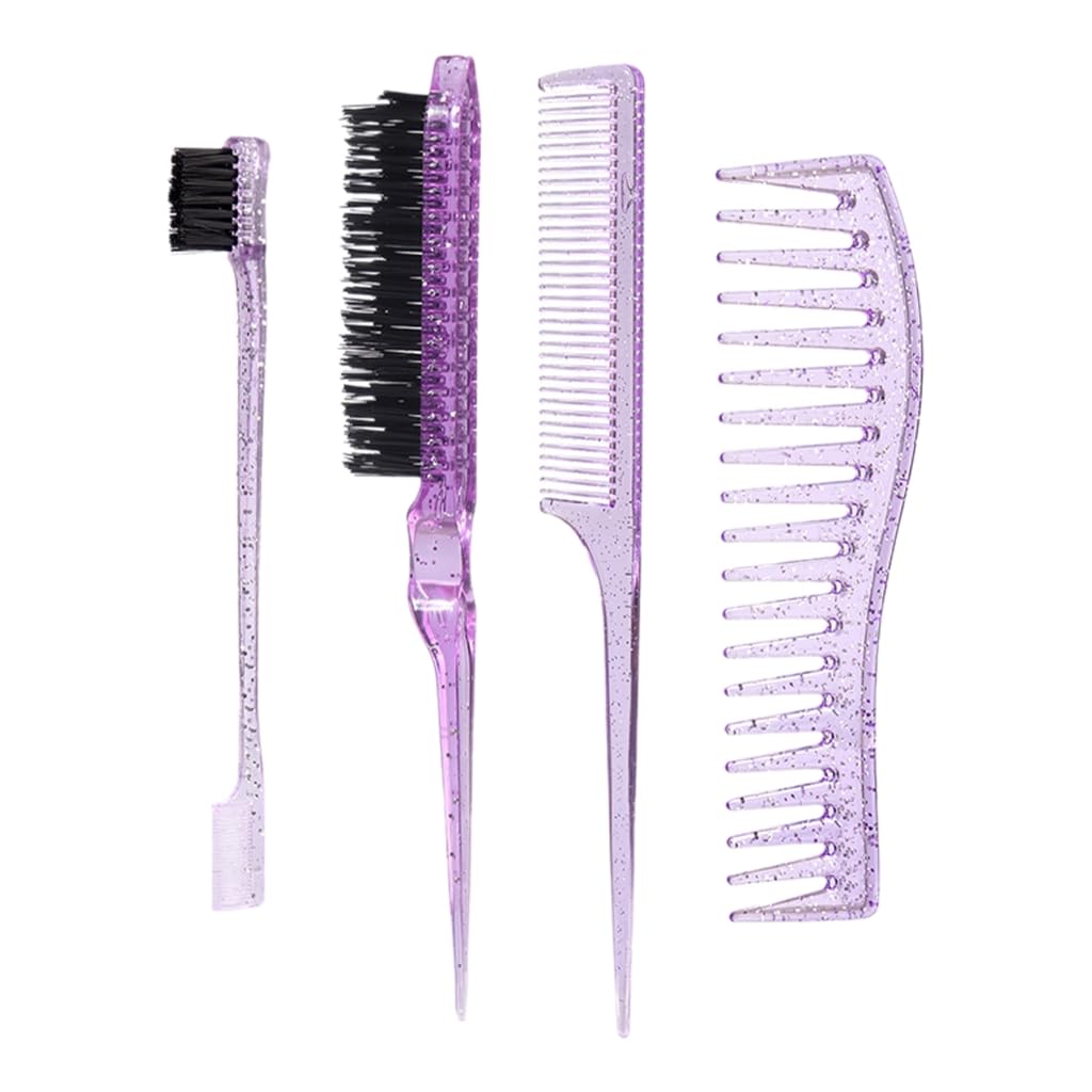 Amazon.com : Ddujbtp 4pcs Clear Hair Combs Set Styling Hair Brushes ...