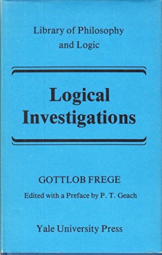 Title: Logical Investigations Library of Philosophy and L : gottlob ...