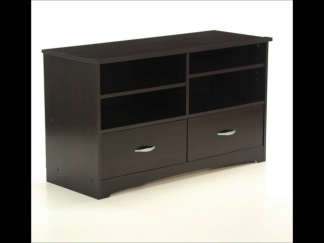 Watch Sauder Beginnings TV Stand with Drawers, Cinnamon Cherry on ...