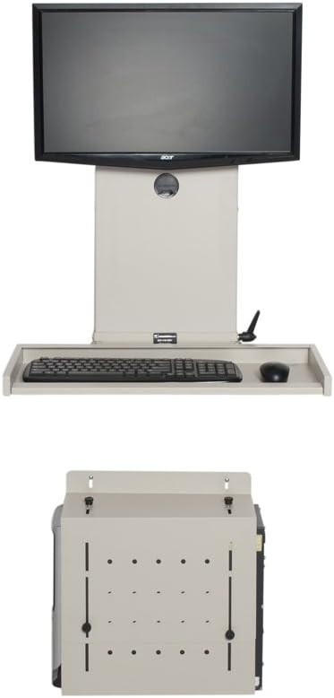 Amazon.com: Ultra Flat Wall Mount Computer Station (Silver) : Electronics