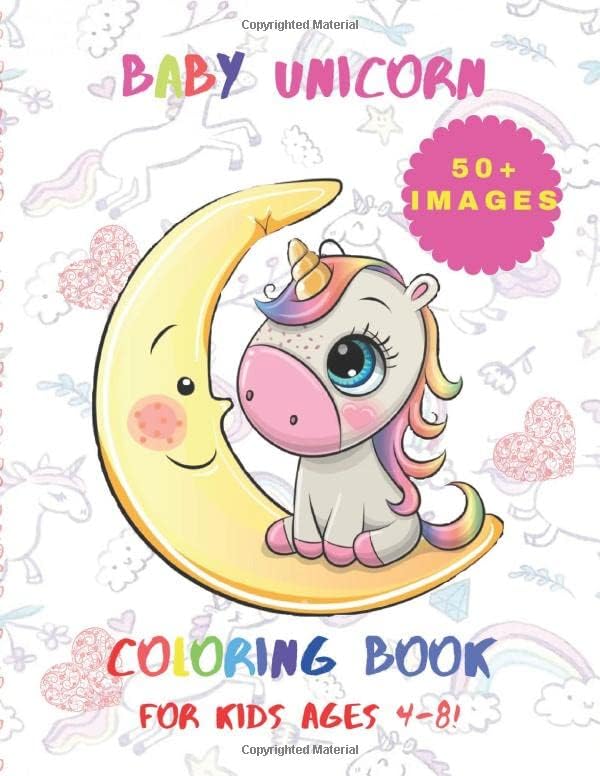 Baby Unicorn Coloring Pages