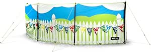 Maypole Summer Days Steel Poled 3 Panel Windbreak : Amazon.co.uk ...