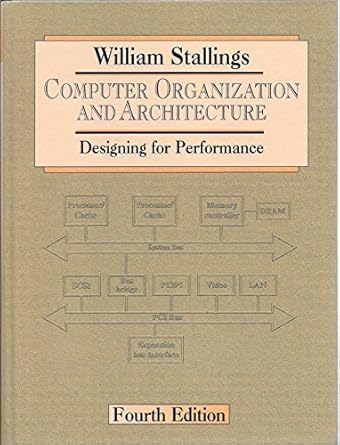 Computer Organization and Architecture: Designing for Performance. 4th ed. | Amazon.com.br