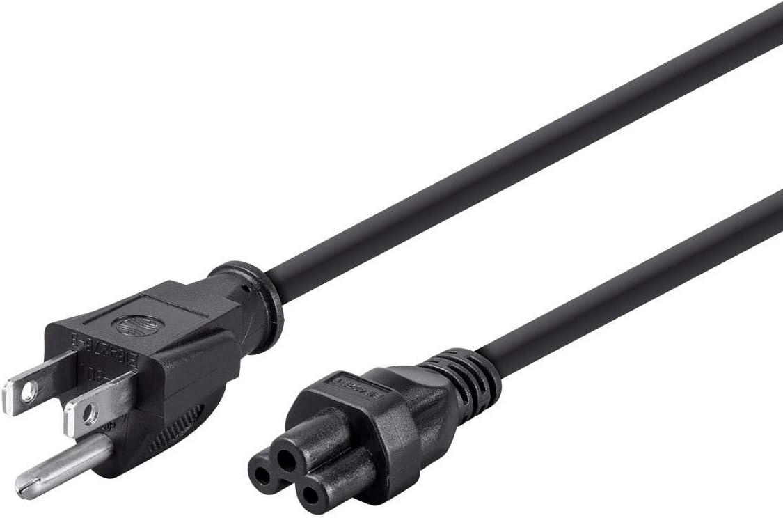 Amazon.com: Monoprice Power Cord - NEMA 5-15P to IEC-320-C5, 18AWG, 7A ...