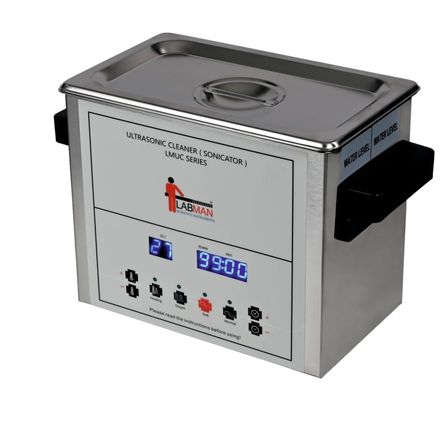 LABMAN Digital Ultrasonic Cleaner - 2.5L - LMUC3D : Amazon.in ...