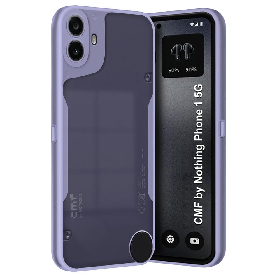 Fashionury Colored Transparent Back Case Cover for CMF by Nothing Phone ...