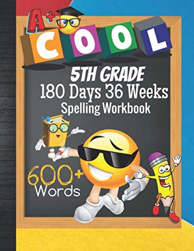 Amazon.com: 5th Grade 180 Days 36 Weeks Spelling Workbook 600+ Words ...