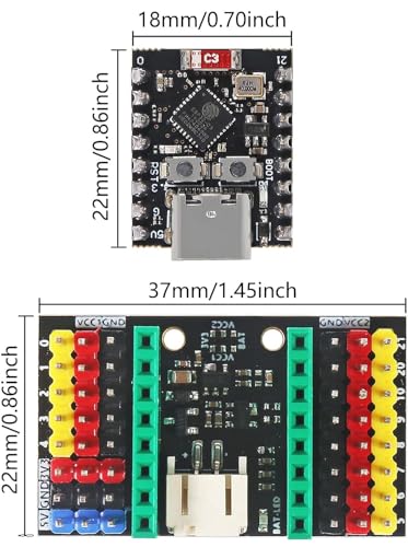 BAKODELOP 3pcs ESP32-C3 MINI Development Board ESP32 C3 Super Mini Development Board Supports ...