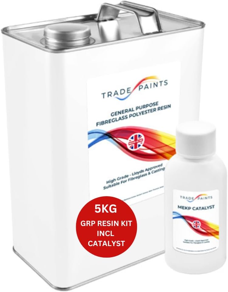 Polycraft 5kg Fibreglass Repair Kit - Professional Resin & Mat Combo ...