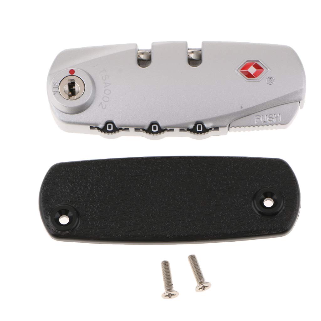 Buy D DOLITY TSA Lock Keyhole + Steel Locking Piece + 3 Digit ...