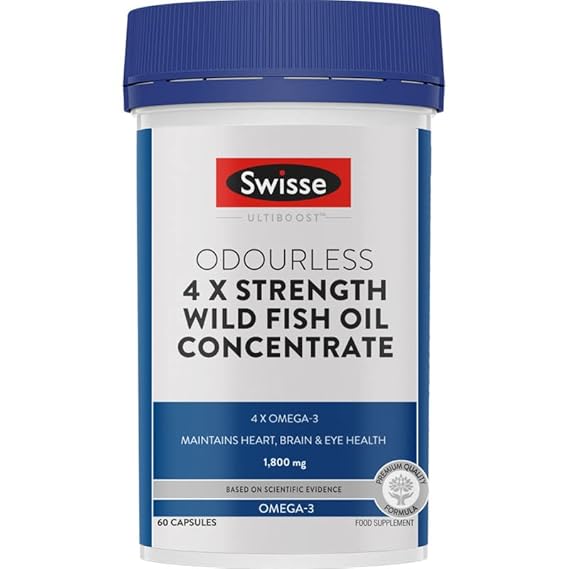 Swisse 4X Strength Fish Oil (1800mg Omega 3 In Single Capsule) Highest ...