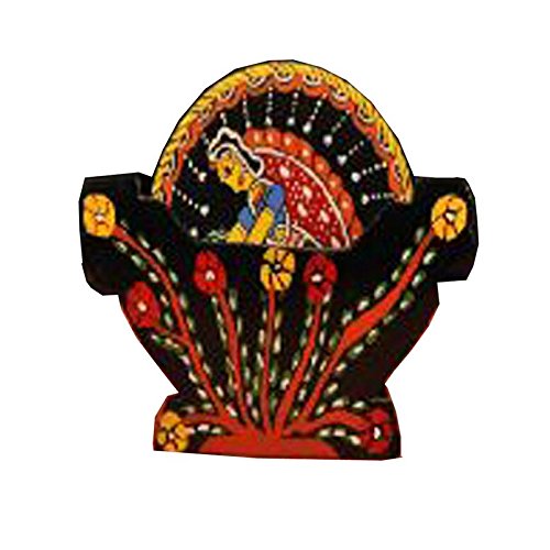 Bihar Craft Wooden Tikuli Art Tea Coster Set, 4x4 inch (Pack of 2 ...