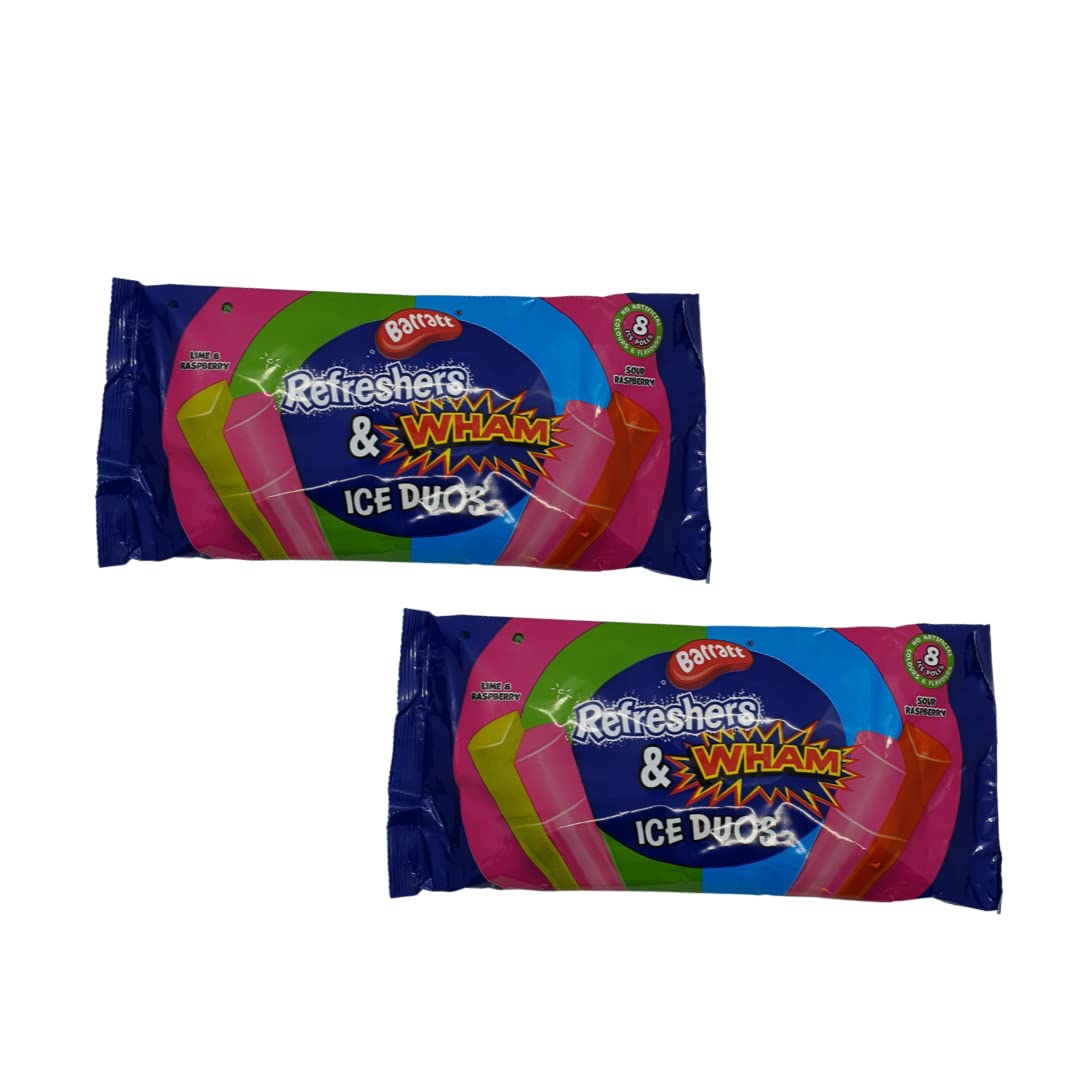 Barratt Refreshers & Wham Ice Duos 8 x 80ml (640ml) - Pack of 2 ...