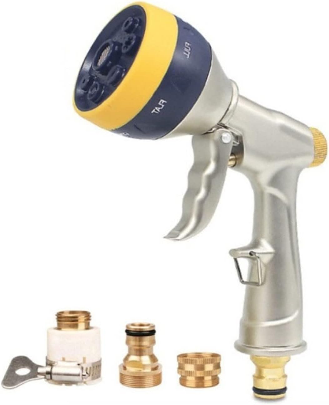 Amazon.com: hose spray nozzle,sprinklers for lawns, High-Pressure Metal ...