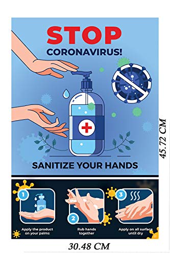 Buy Yellow Alley Coronavirus Poster - Sanitize Your Hands poster ...