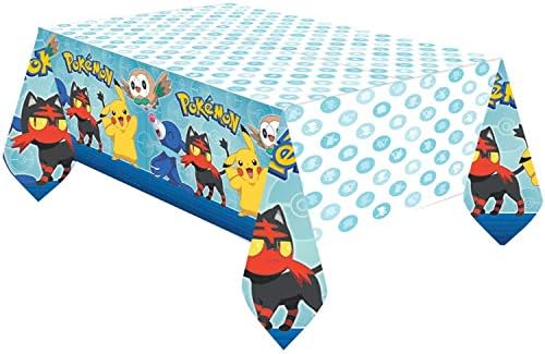 Amazon.com: American Greetings Pokemon Party Supplies, Plastic Table ...