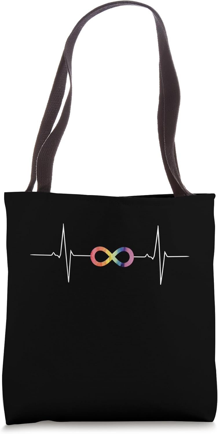 Amazon.com: Autism Infinity EKG Heart Monitor Autism Infinity Tote Bag ...