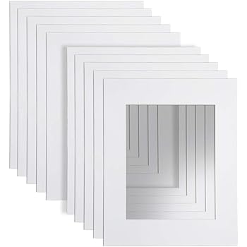 Amazon.com: 16x20" White Picture Mats with Core Bevel Cut Frame Mattes ...